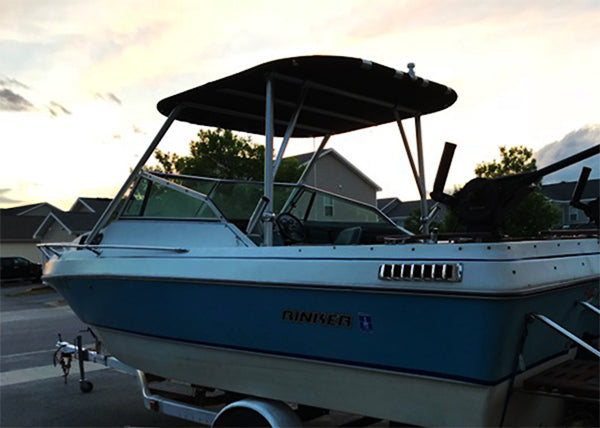 New! Dolphin universal walk around boat t top super wide shade – Boat ...